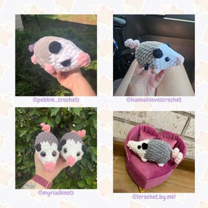 Cute No-sew Crochet Possum Pattern, Quick Easy Rat Tutorial, Adorable ...