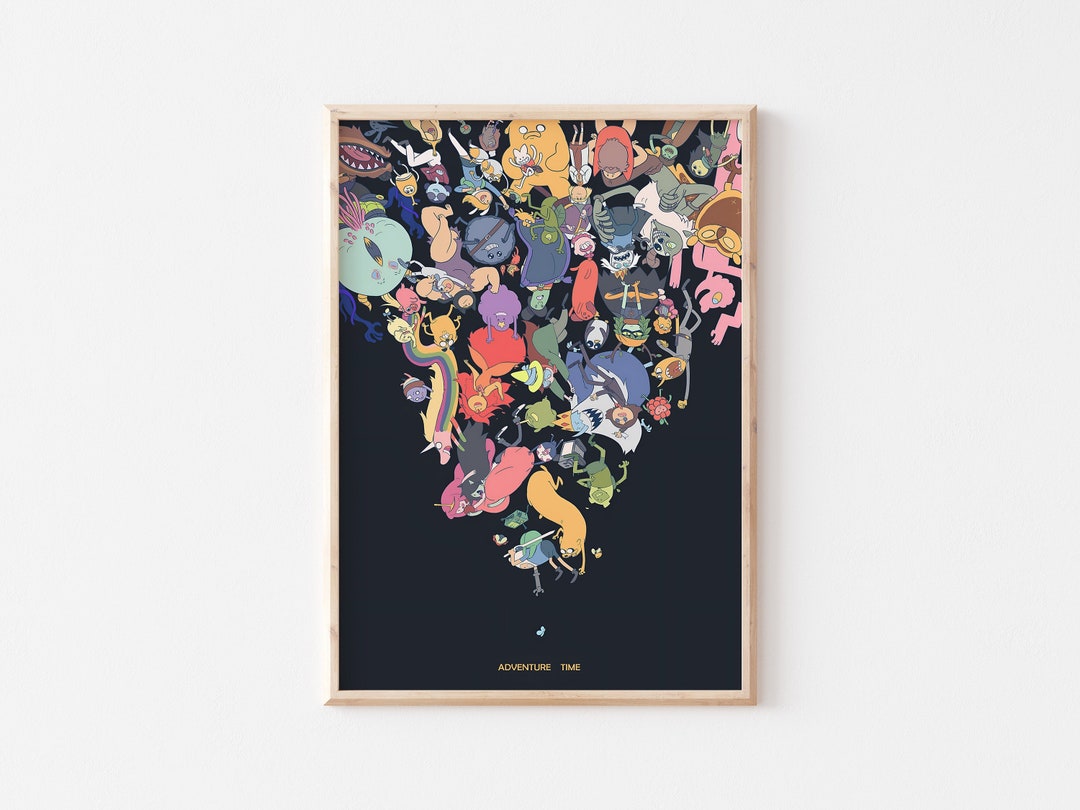 Finn and Friends Art Print, Birthday Gift Ideas, Gift for Adventure ...