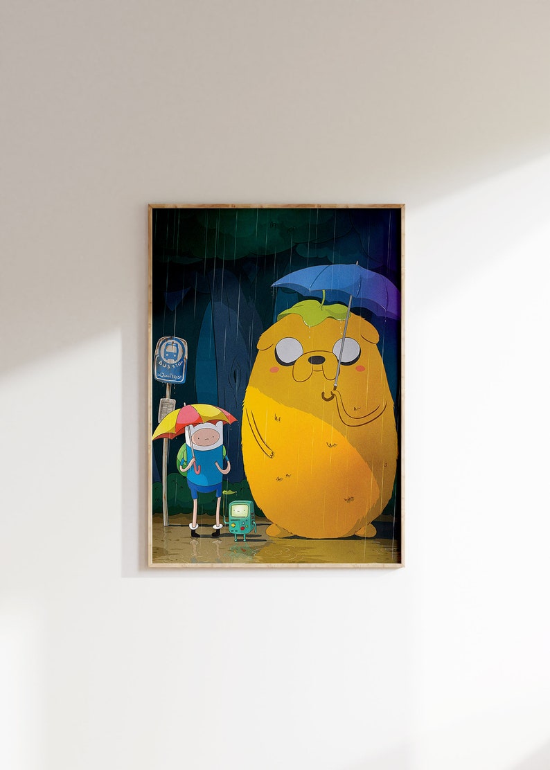 Finn the Human and Jake the Dog Art Print, Birthday Gift Ideas, Gift ...