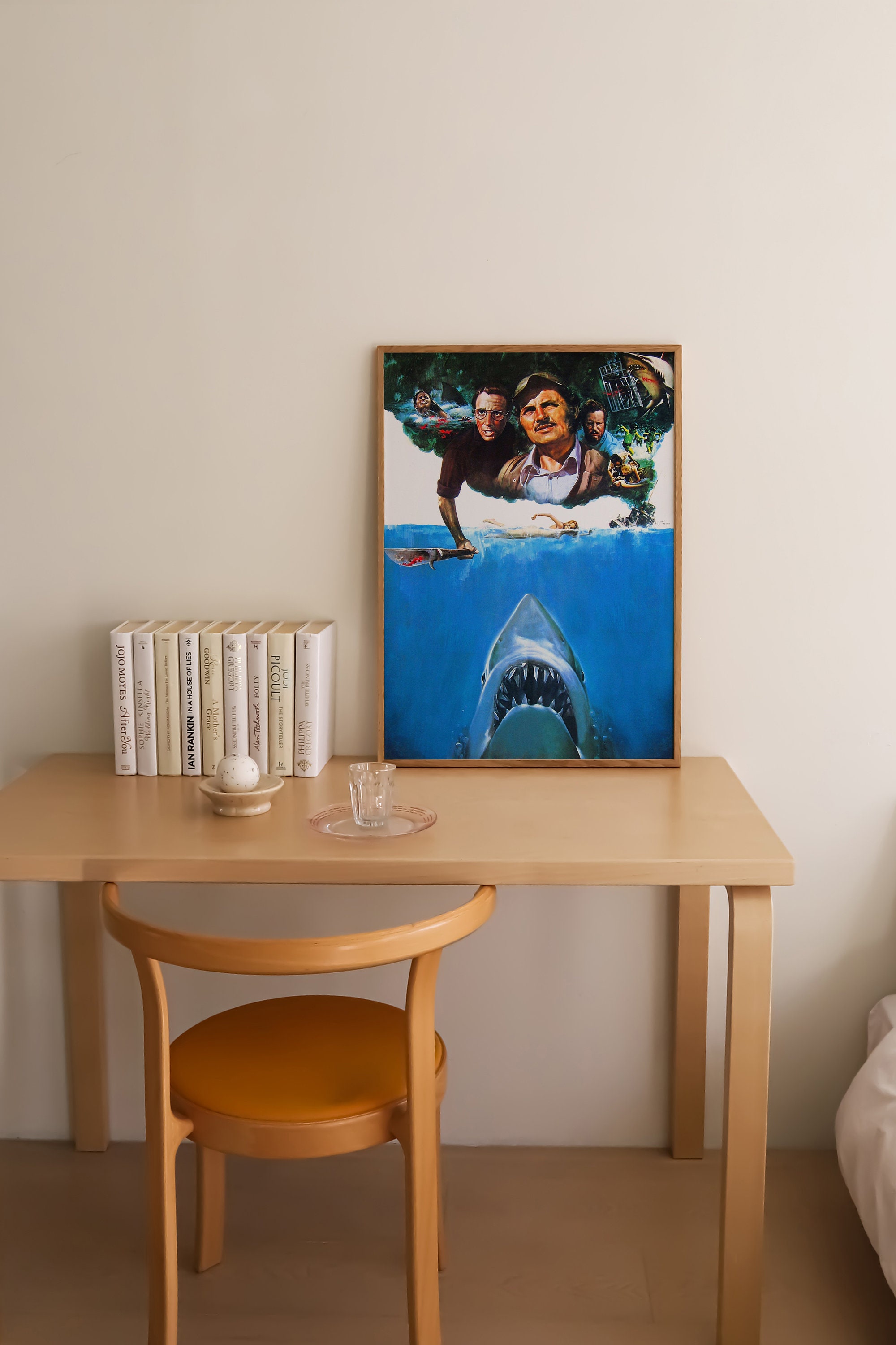 Vintage Jaws Poster Jaws 1975 Retro Print Horrow Movie Poster Jaws