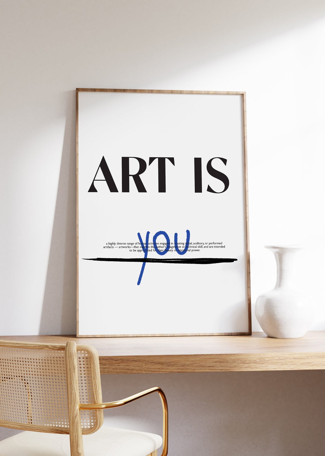 Art is You Print, Modern Aesthetic Wall Art (digital Download) - Etsy
