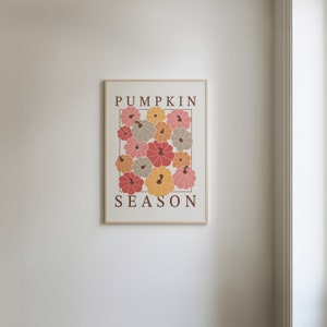 Pumpkin Season Print, Cute Fall Printable Wall Art, Fall Autumn Home ...