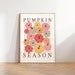 Pumpkin Season Print, Cute Fall Printable Wall Art, Fall Autumn Home ...