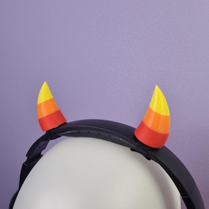 Pair of Cosplay Troll Horns for Headset, 3d Printed Pair of Small ...