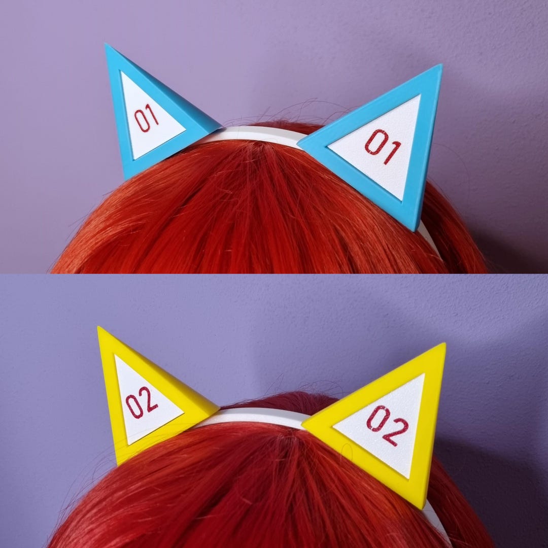 Pair of Neko Ears, Vocal Mascot Cosplay, Cat Ears on Headband - Etsy