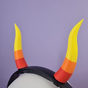 Pair of Cosplay Troll Horns for Headset, 3d Printed Pair of Sunset ...