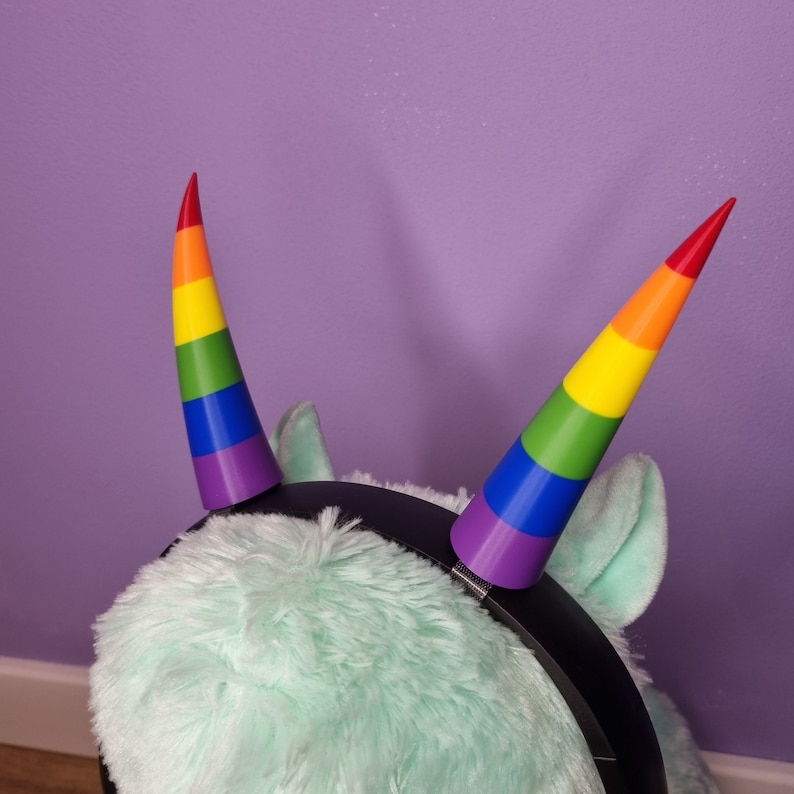 Pride Lgbtq+ Horns for Headset or Headphones Attachment, Accessory for ...