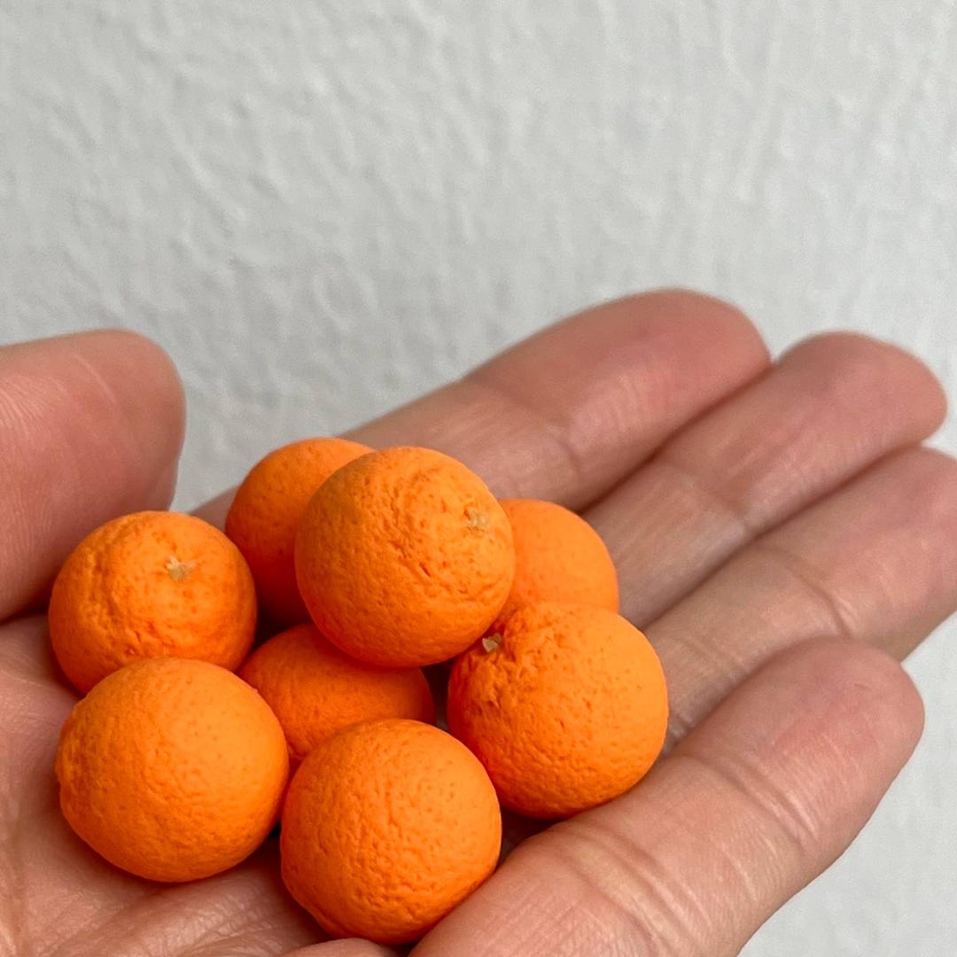 Miniature Orange Fruit, 1:6 Scale Oranges, Tiny Fruit, Realistic ...