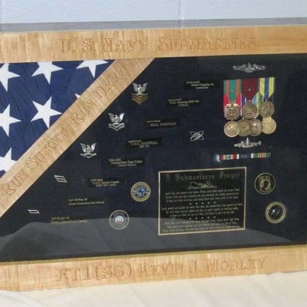 Military Shadow Box Navy - Etsy