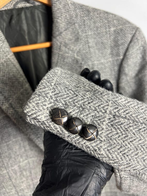 Vintage Harris Tweed Barutti Blazer Jacket Checkered - Gem