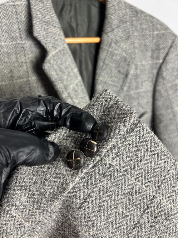 Vintage Harris Tweed Barutti Blazer Jacket Checkered - Gem