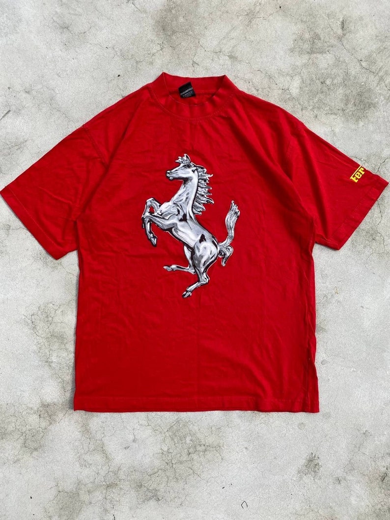 Vintage Ferrari T-shirt - Etsy