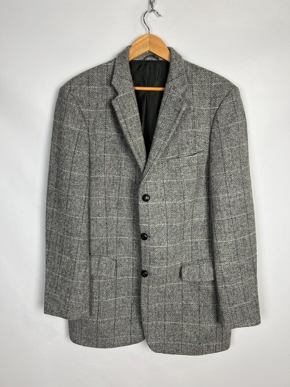 Vintage Harris Tweed Barutti Blazer Jacket Checkered - Gem