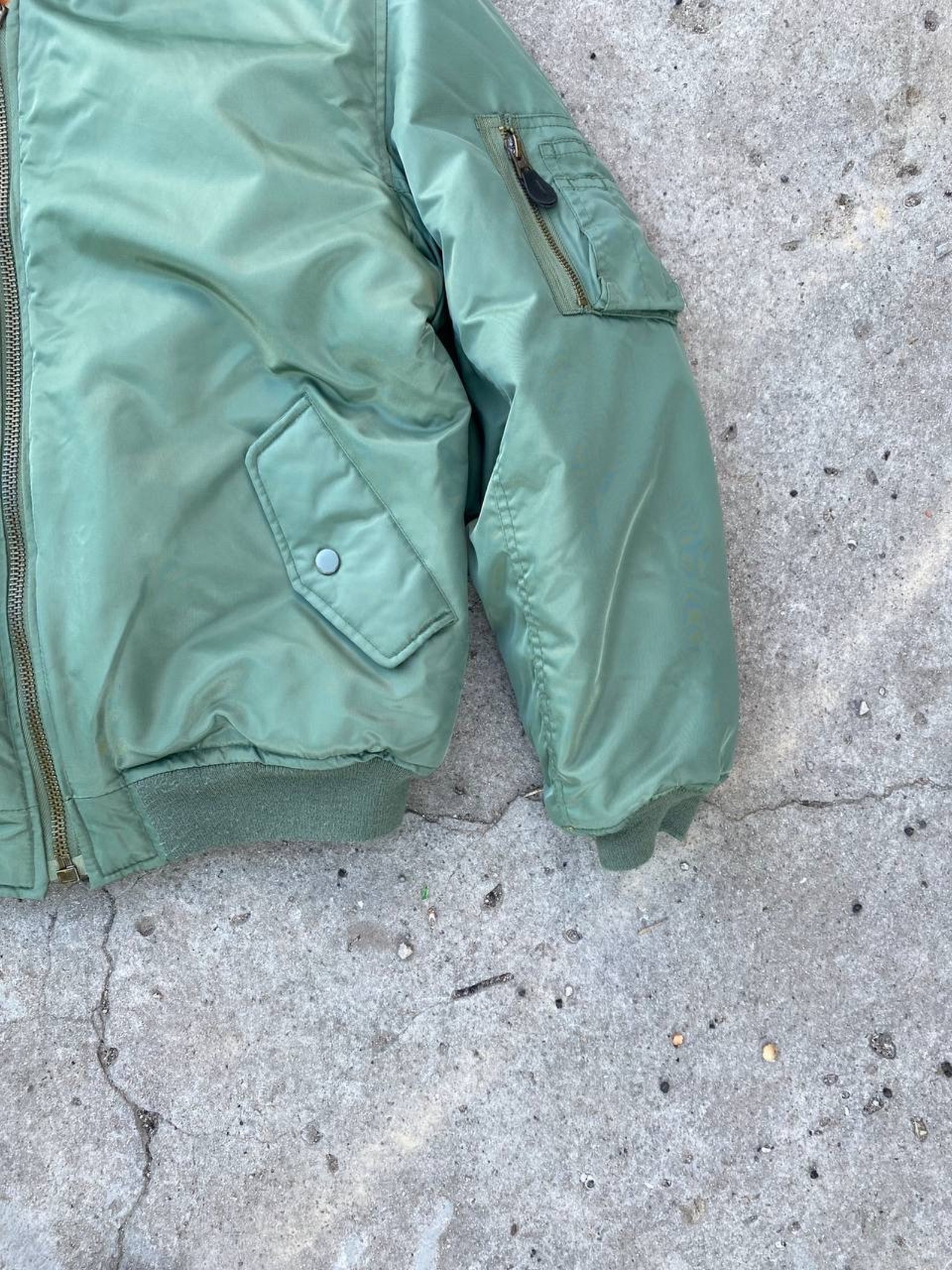 Vintage Flyers Cold Weather Jacket Type MA1 Aviation Nylon Jacket - Etsy