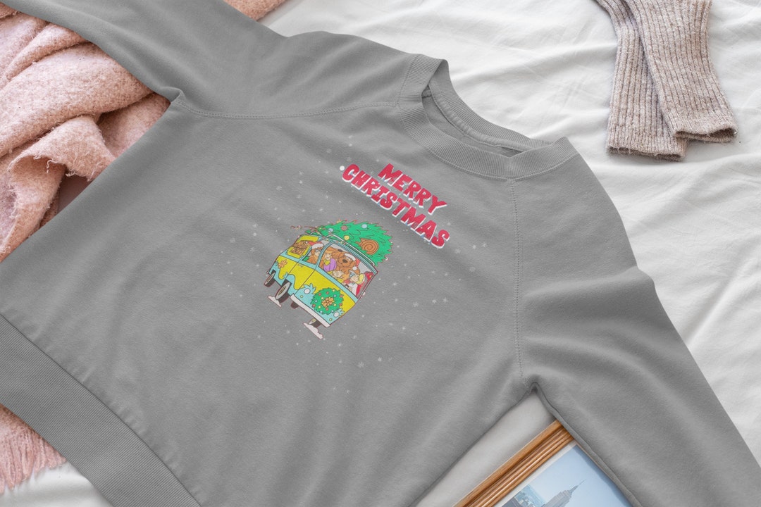 Scooby Doo Christmas Sweater Xmas Cozy Sweatshirt Groovy - Etsy