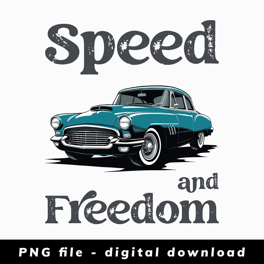 Retro Car Design. Vintage Poster. PNG File. Vector File. Classic Car ...