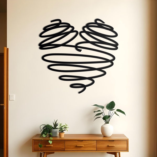 Metal Heart Wall Decor - Etsy