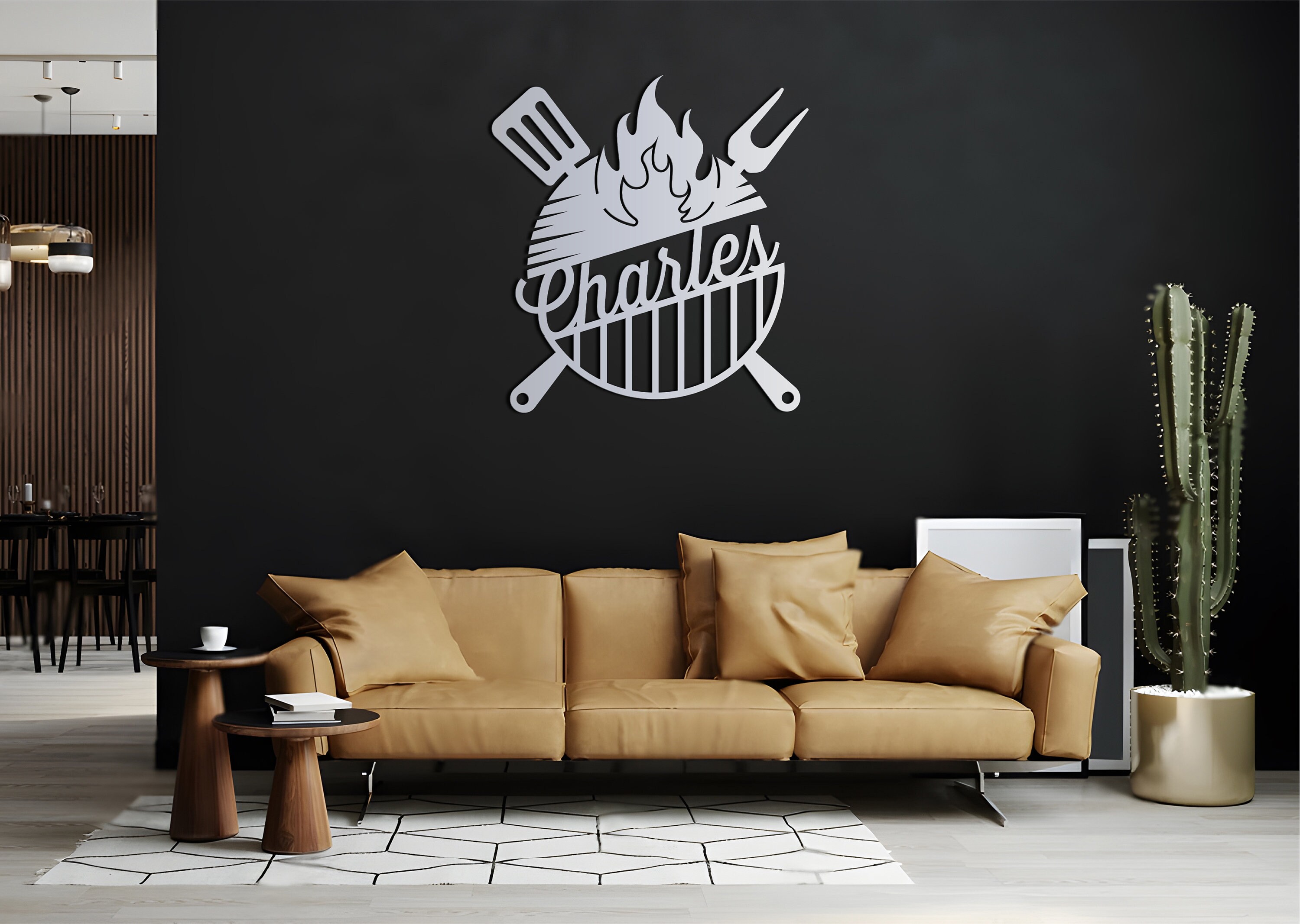 Personalized Barbecue Metal Wall Sign Barbecue Wall Art Decor Barbecue ...