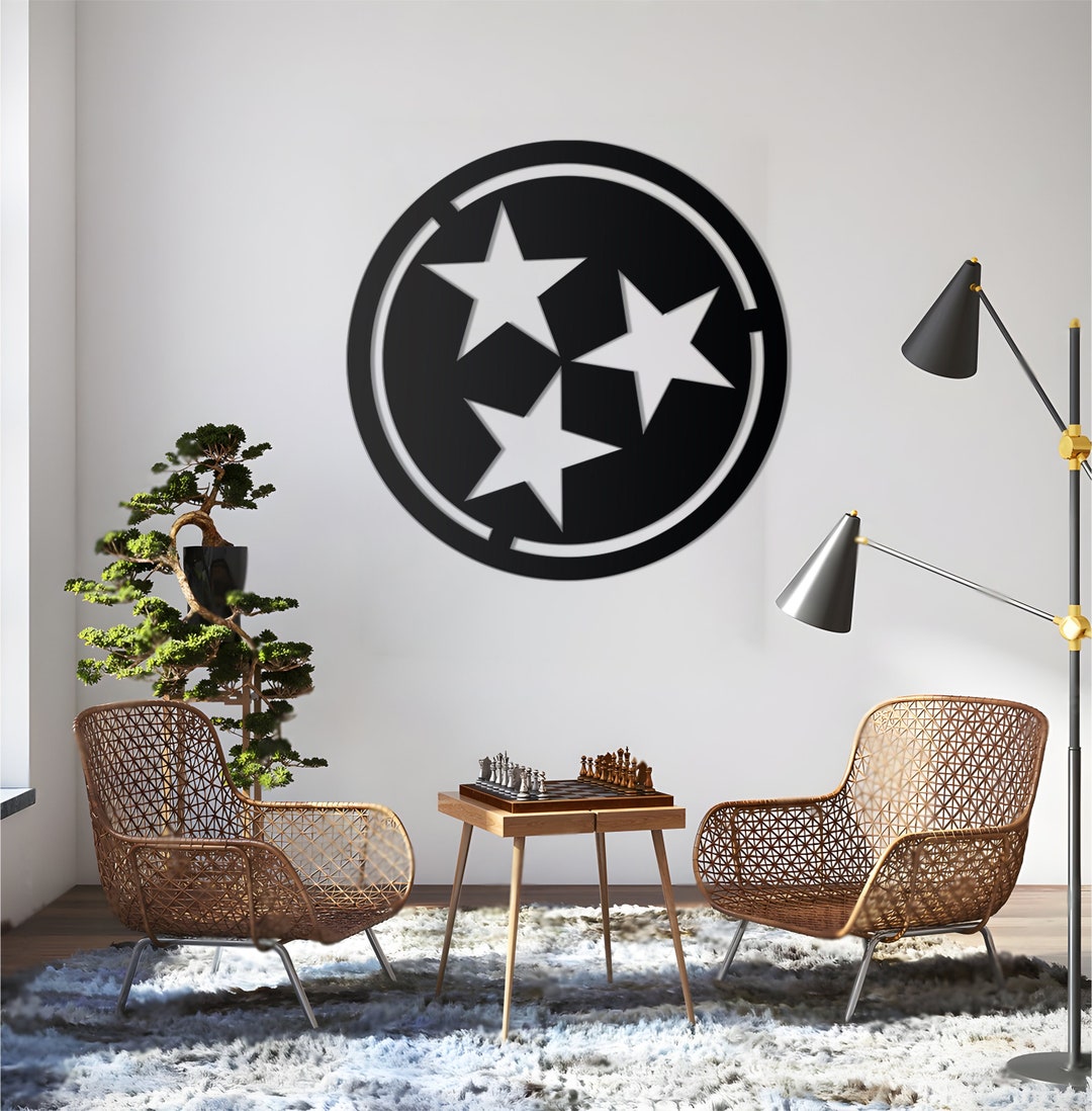 Tennessee Tristar Metal Wall Art, Tristar Metal Sign, Tennessee Tri ...