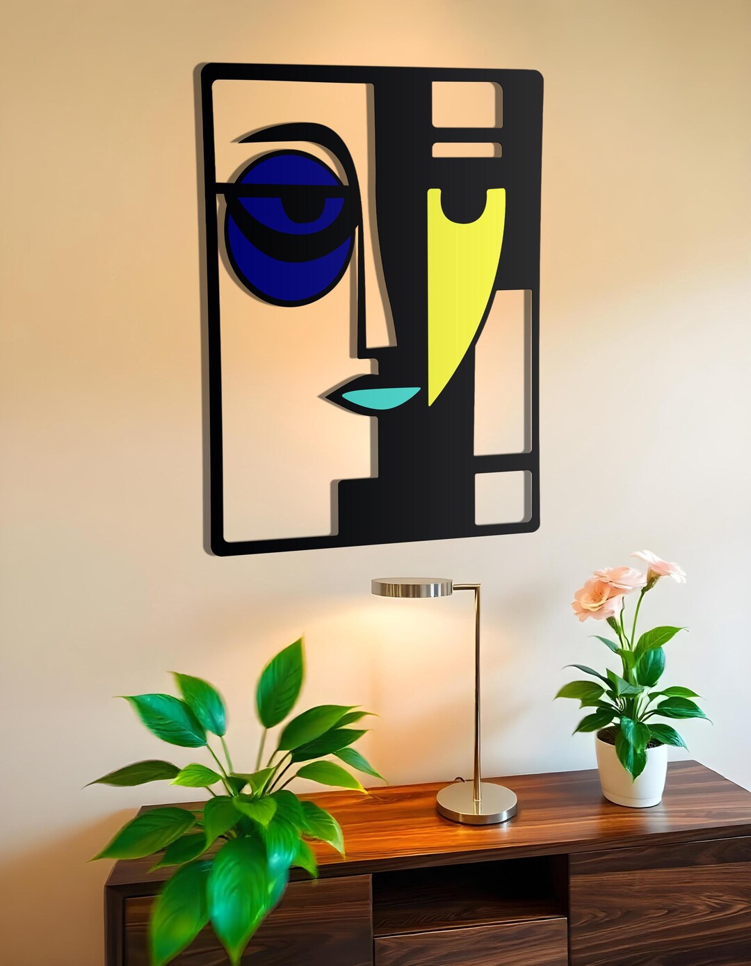 Picasso Wall Art, Colorful Pablo Picasso Metal Wall Decor, Art Lovers ...
