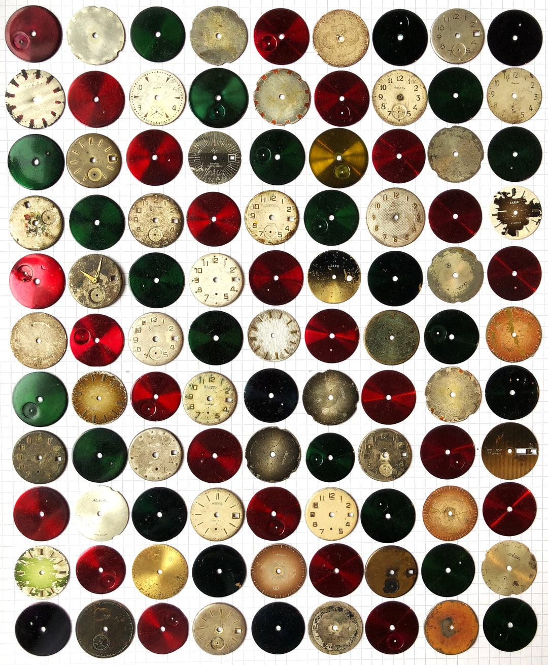 99 Pcs. Watch Faces Watch Dials Patina Watch Faces Watchmaking Projects ...