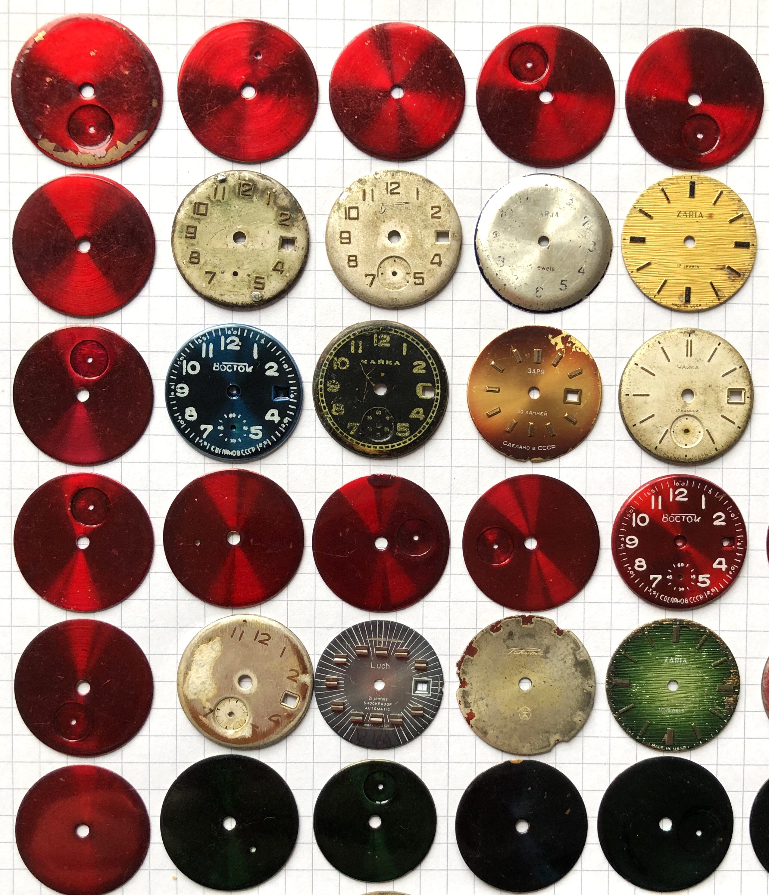 99 Pcs. Watch Faces Watch Dials Patina Watch Faces Watchmaking Projects ...