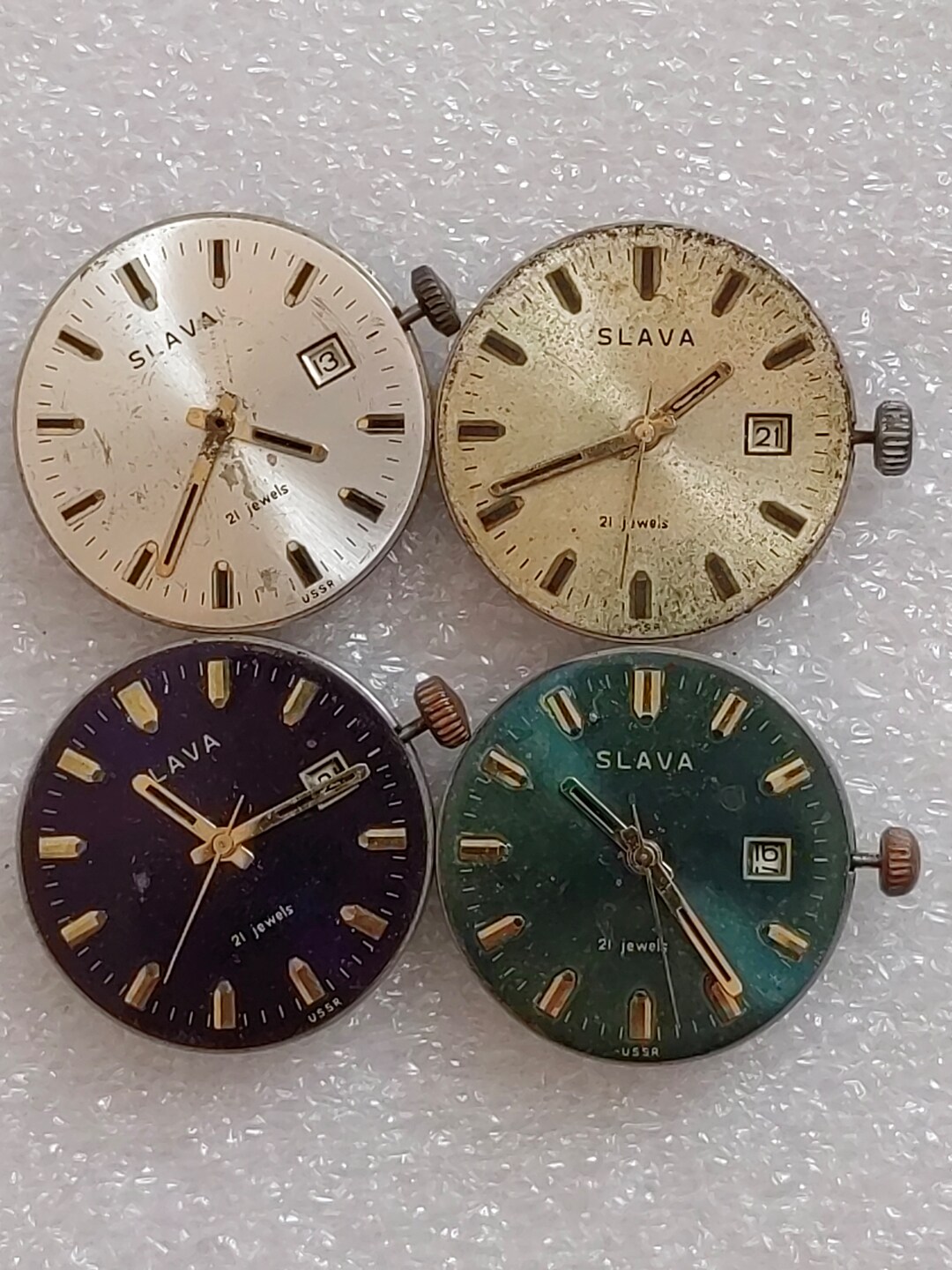 Slava USSR Vintage Mens Watch Movements for Parts Soviet - Etsy