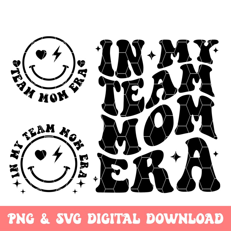 In My Team Mom Era Svg Png Team Mom Svg Retro Team Mom Svg - Etsy