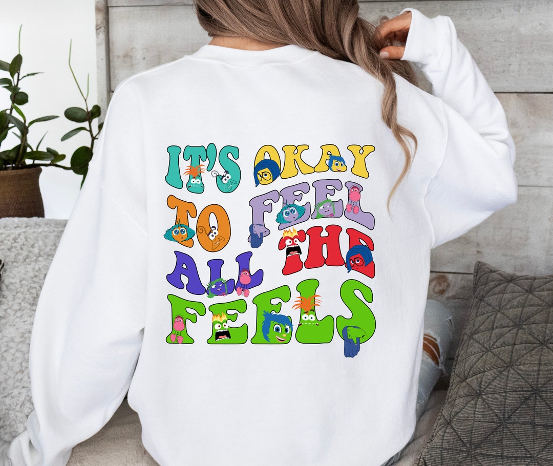 Colored Inside Out 2 Png Svg, It's Okay to Feel All the Feels Png, Svg ...