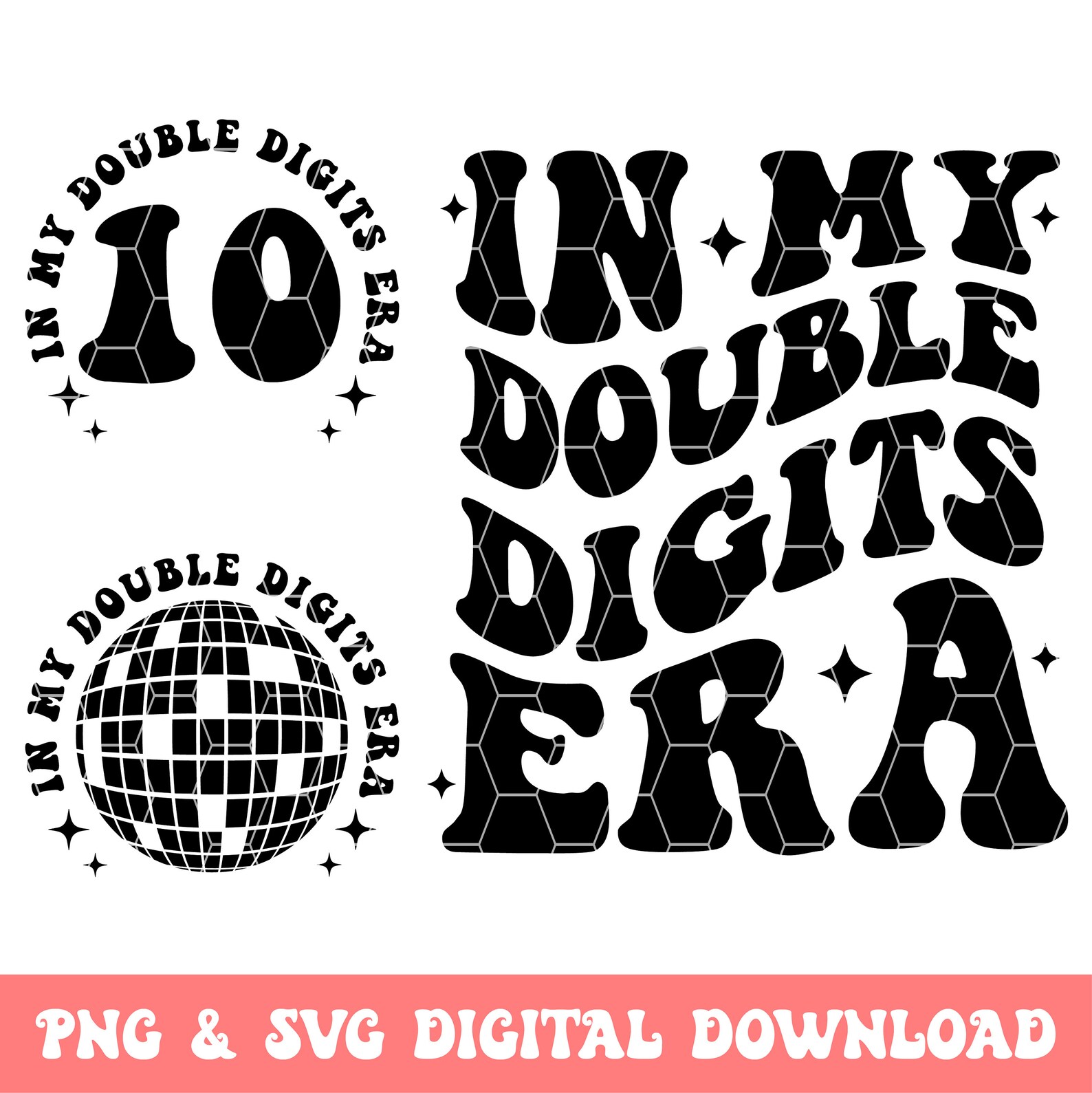 In My Double Digits Era Svg Png, Double Digits Svg Png Shirt, Double ...