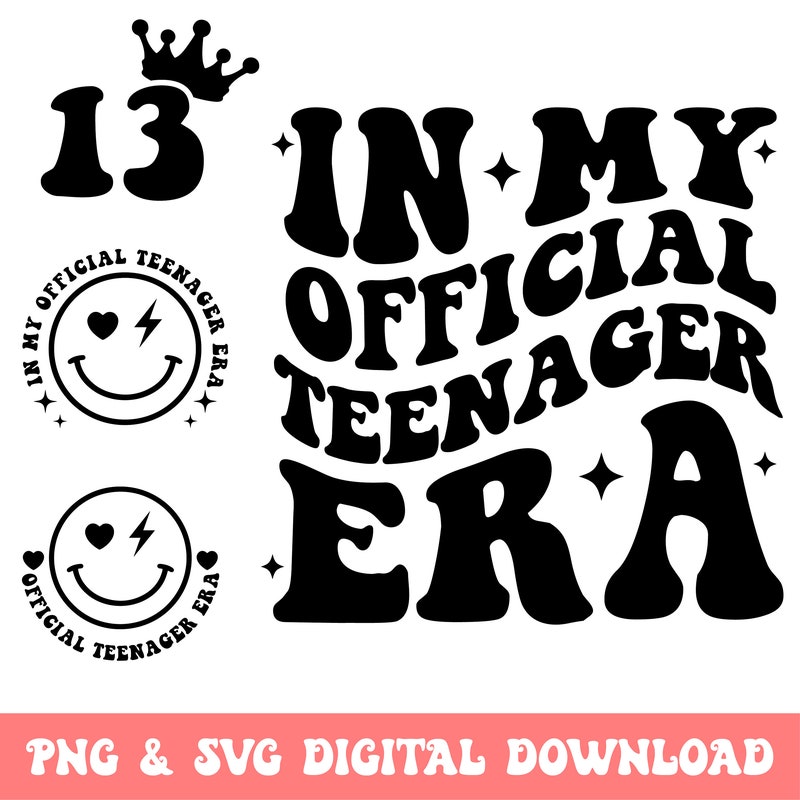 Official Teenager Svg - Etsy