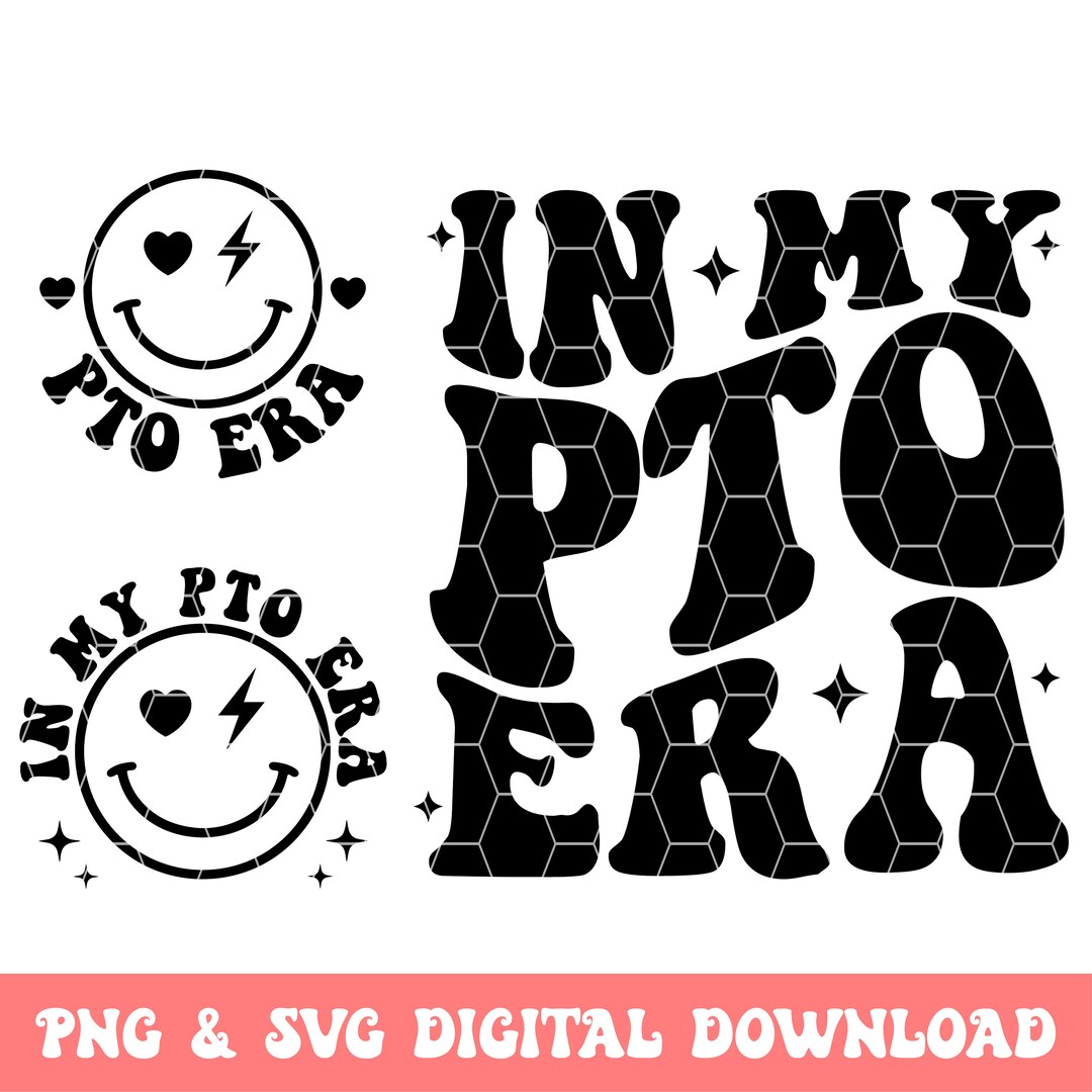 In My Pto Era Svg Png, Pto Svg Png, Retro Pto Svg, Wavy Stacked Svg, in ...