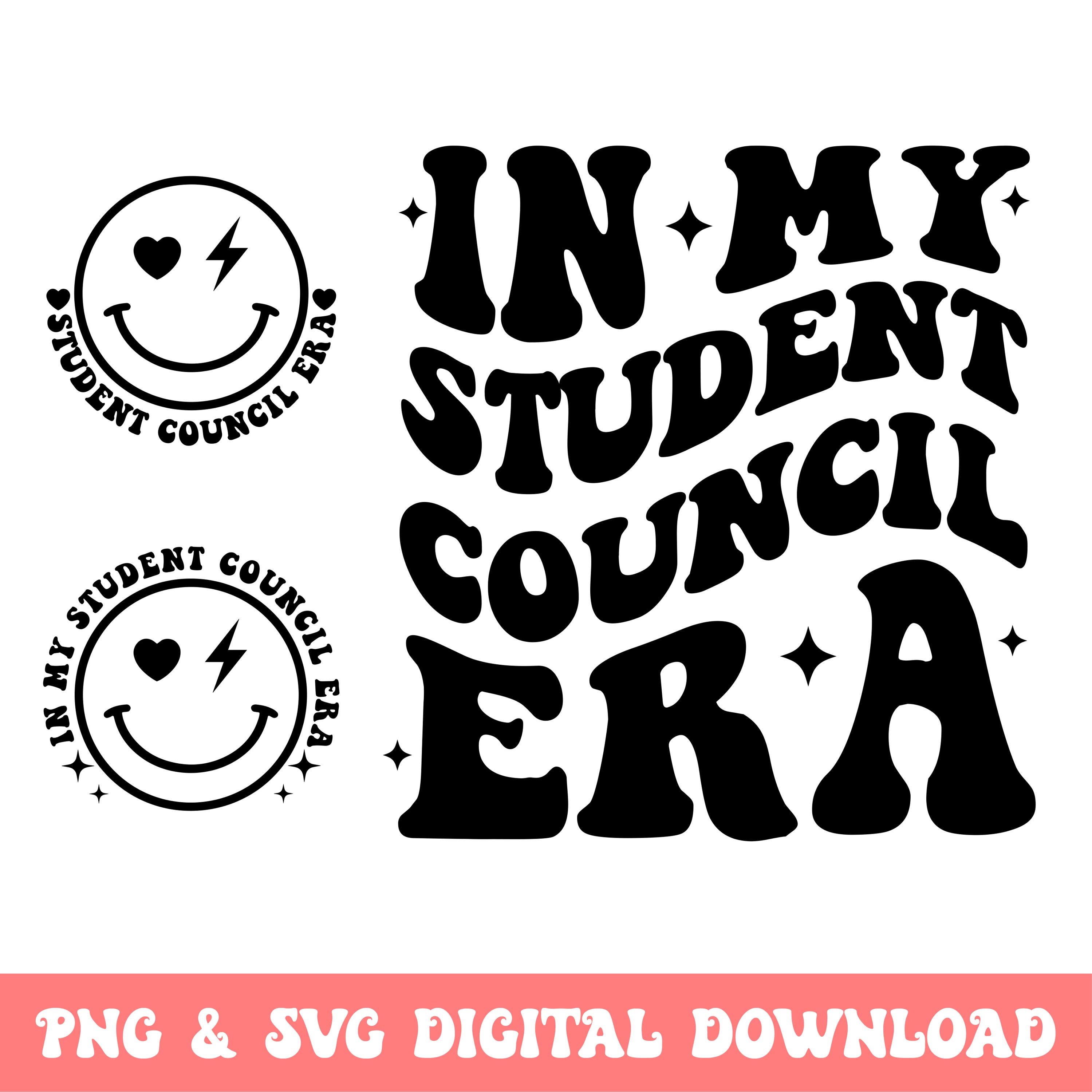 In My Student Council Era Svg Png, Student Council SVG PNG, Retro Era ...