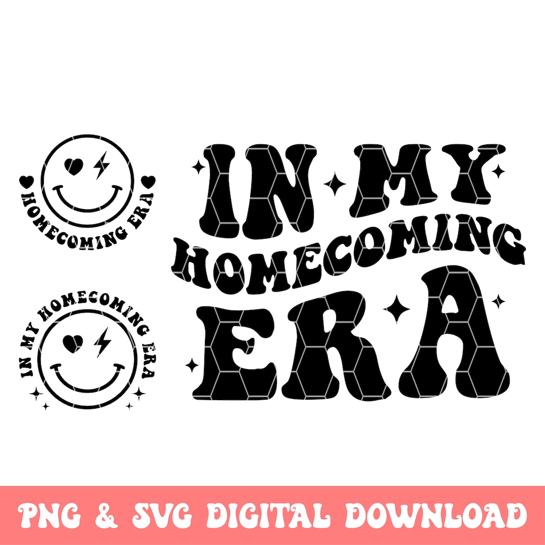 In My Homecoming Era Svg Png, Homecoming Svg, Retro Homecoming Svg, Wavy Svg, in My Homecoming ...