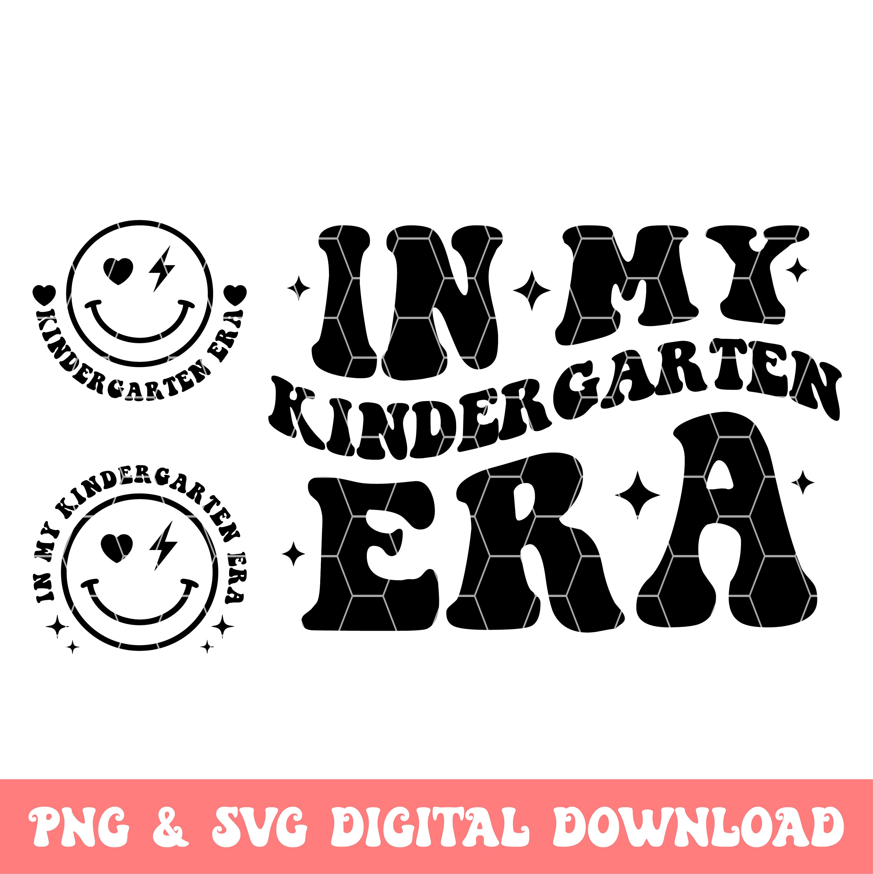 In My Kindergarten Era Svg Png, Kindergarten Svg, Retro Kindergarten ...