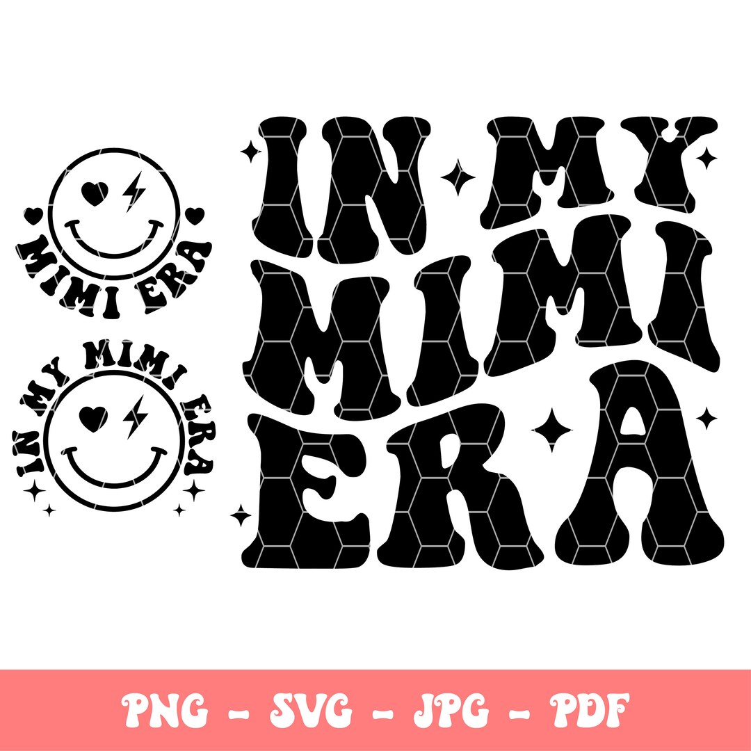 In My Mini Era Svg Png Pdf Jpeg, Mini Svg Png, Retro Mini Svg, Wavy ...
