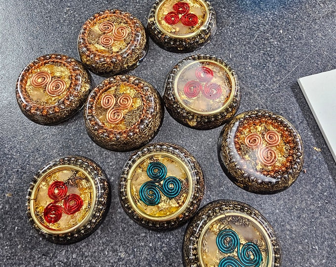 Orgone Orgonite® Pendant Flash Labradorite Necklace, EMF Protection ...