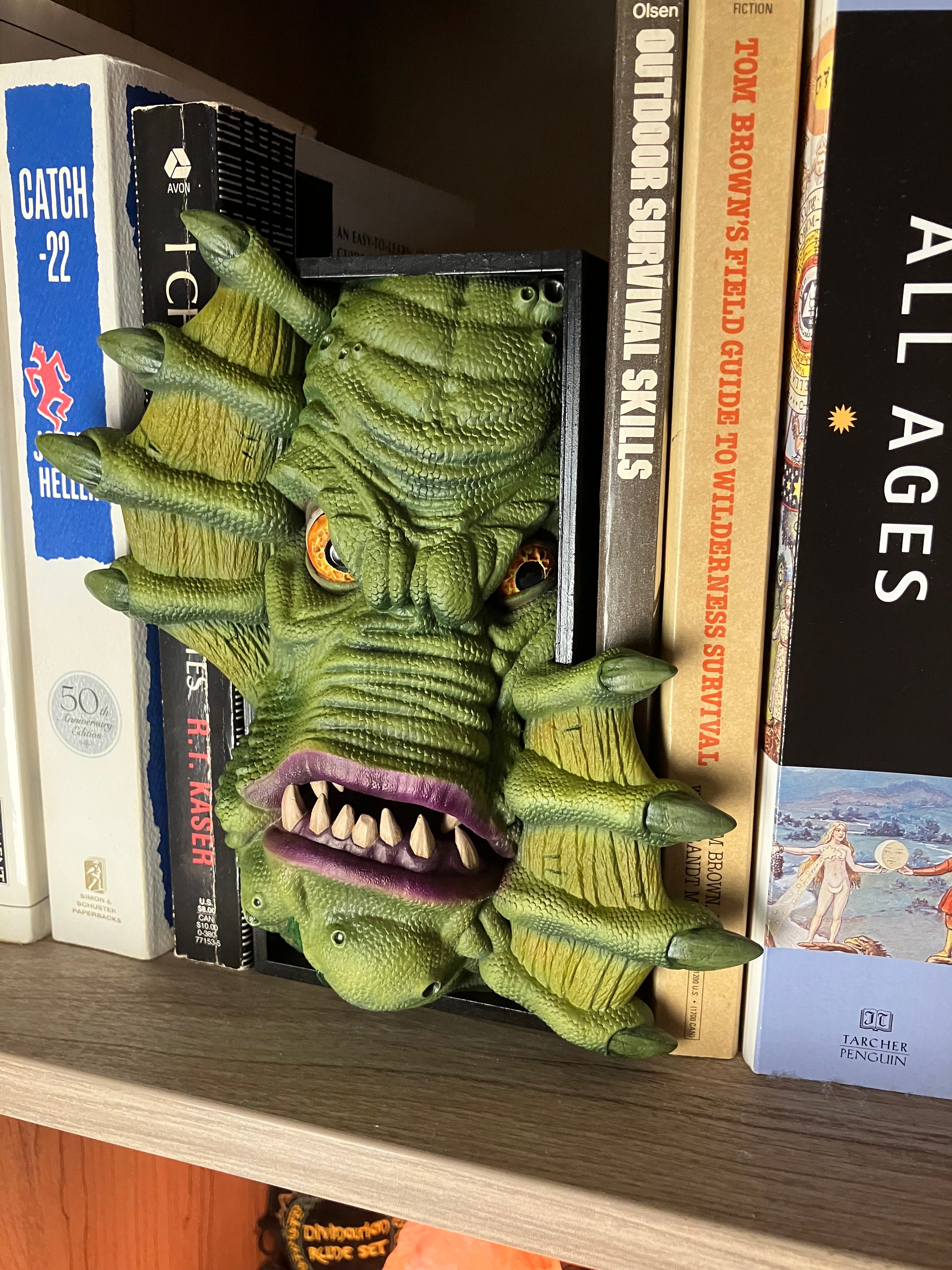 Swamp Monster Book Nook 3D Printed With Eco-resin and - Etsy