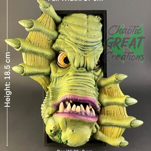 Swamp Monster Book Nook 3D Printed With Eco-resin and Hand-painted - Etsy