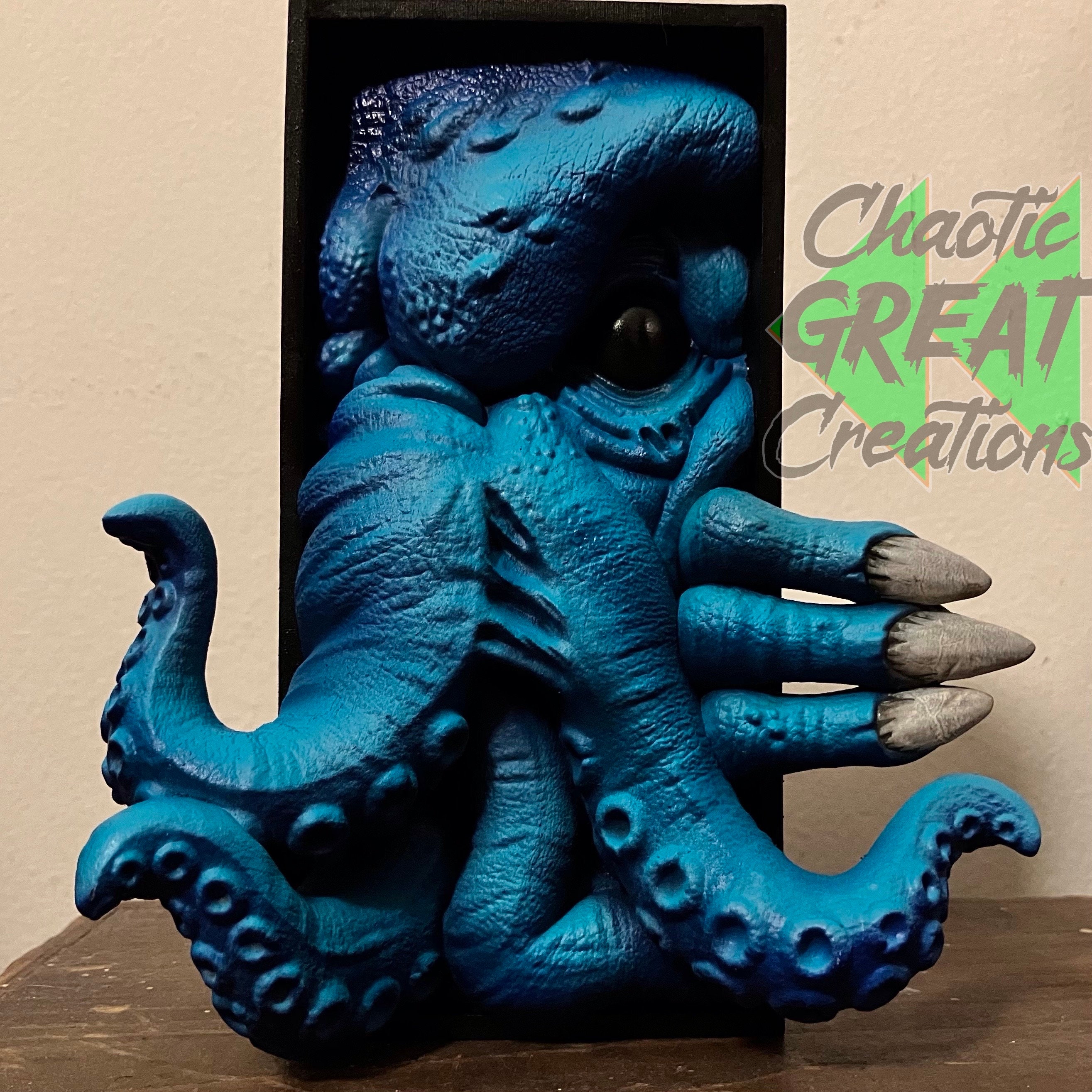 Cthulhu Book Nook Fantasy Creature Decor Item 3D Printed With Eco-resin ...