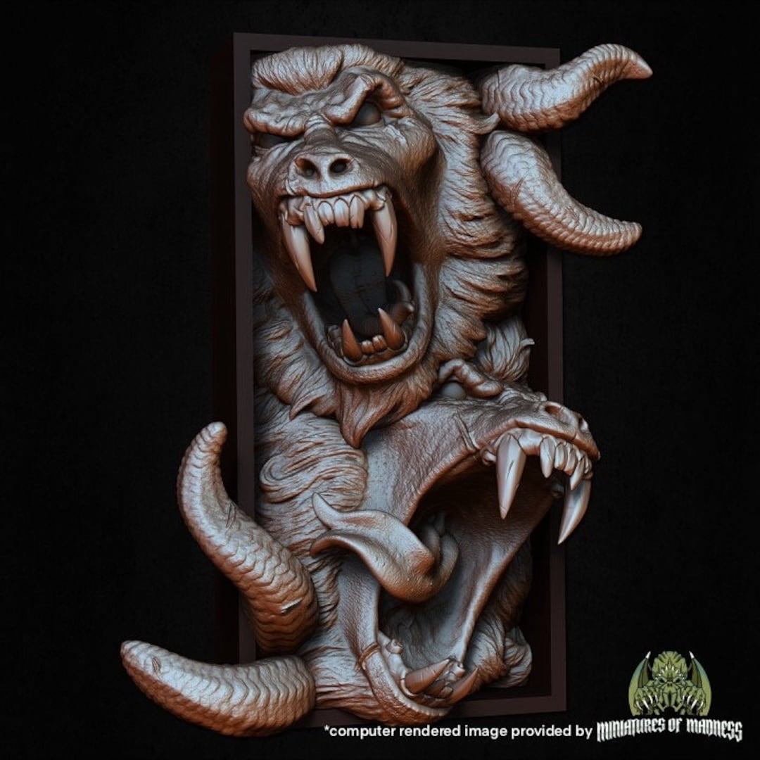 Demon Book Nook / Monster Decor Item - 3D Printed With Eco-resin and ...