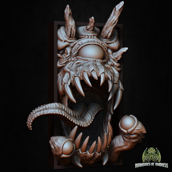 Beholder Book Nook Fantasy Creature Decor Item 3D Printed With Eco ...