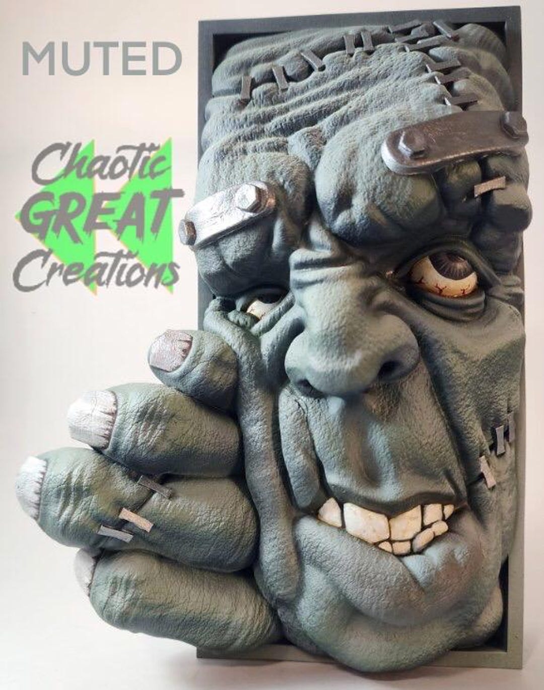 Frankenstein's Monster Book Nook - 3D Printed With Eco-resin and Hand ...