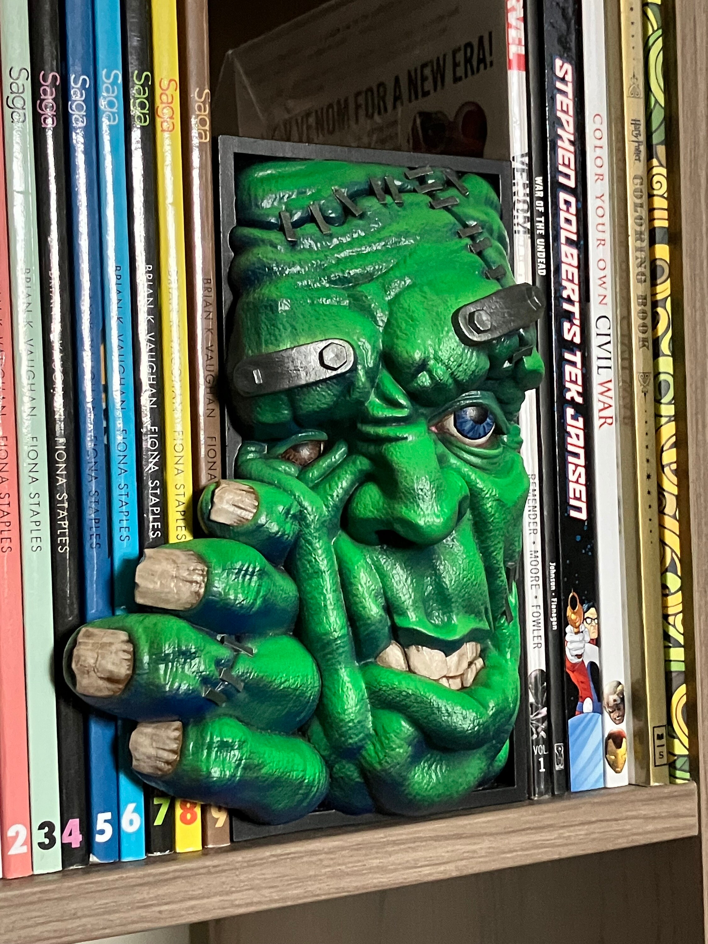 Frankenstein's Monster Book Nook 3D Printed With Eco-resin and Hand ...