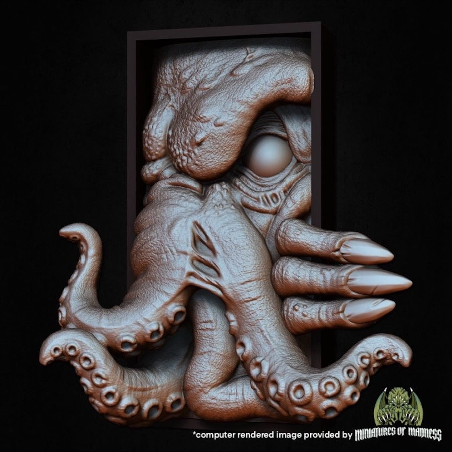 Cthulhu Book Nook Fantasy Creature Decor Item - 3D Printed With Eco ...