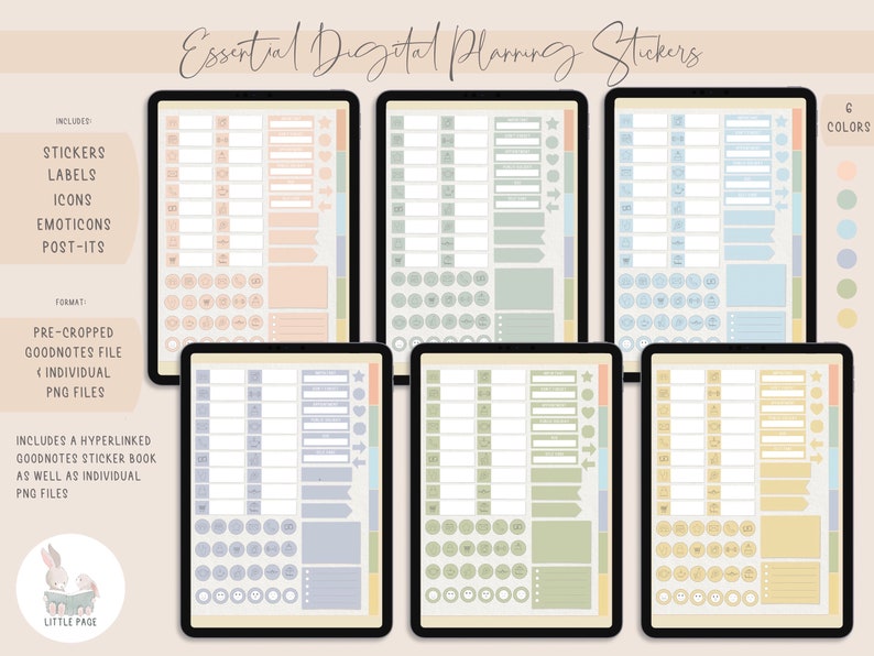 Essential Digital Stickers Pack | Digital Planning Stickers for ...