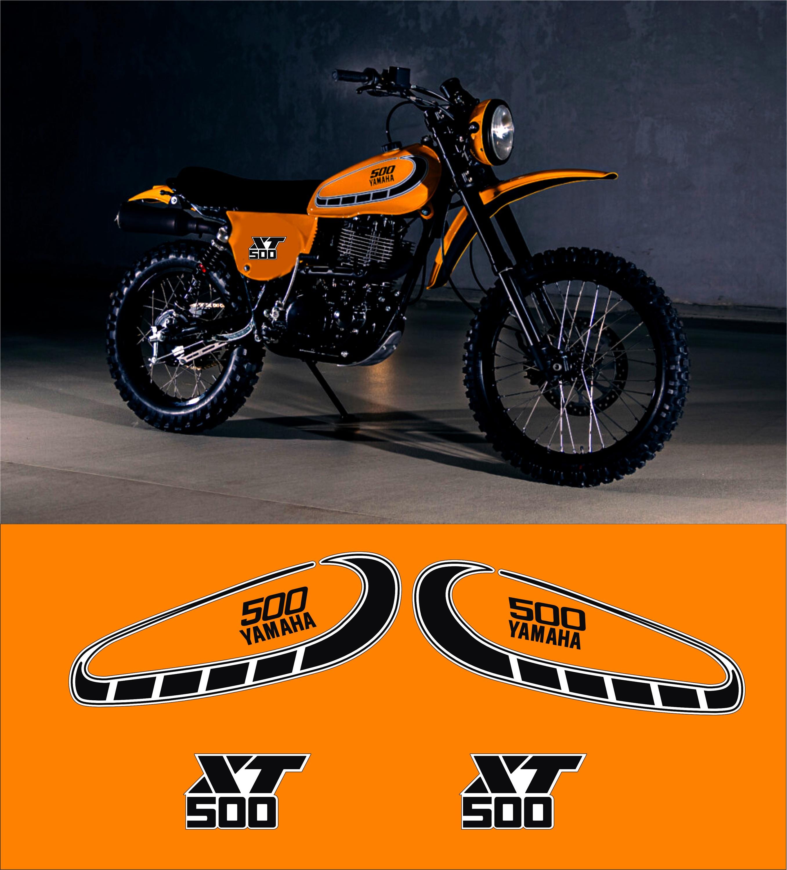 Yamaha XT500 1975 Fuel Tank Decal, 4 Pieces 1 Pair (top-coatable) - Etsy