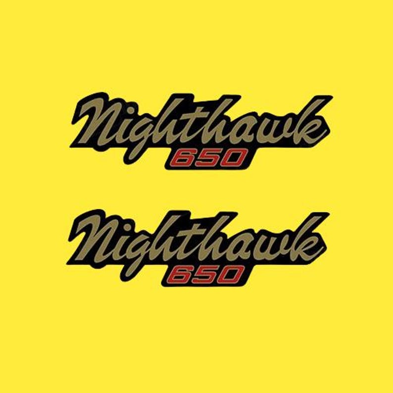 1982 Honda Nighthawk 650 Motorcycle Gas Tank Decals - Etsy