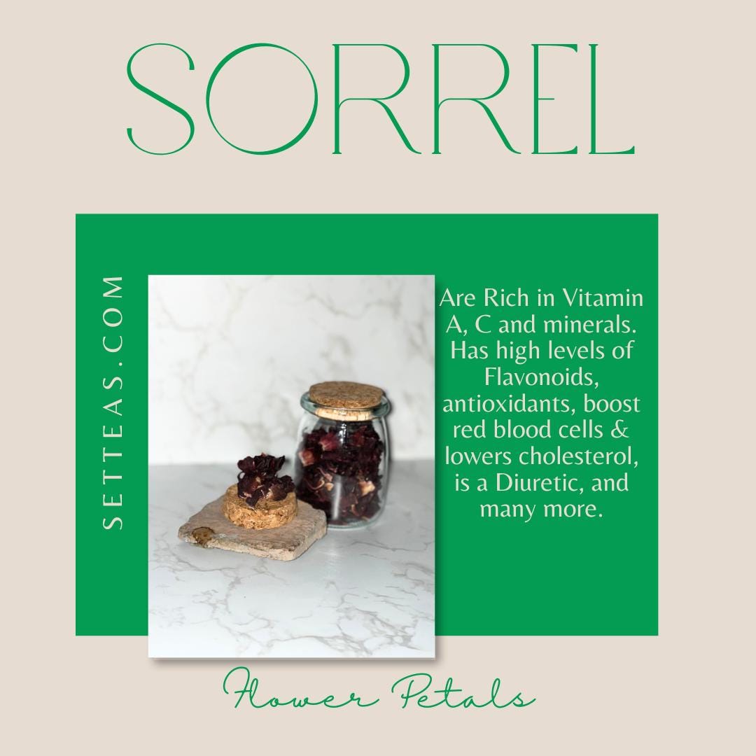 100% Sorrel - Individually Wrapped Tea Bags - Etsy