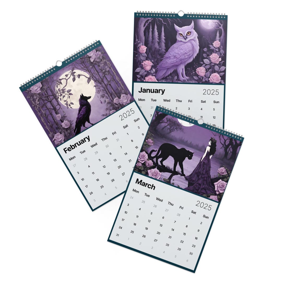 Goth Calendar #1 Whale Blue (2025) - Etsy